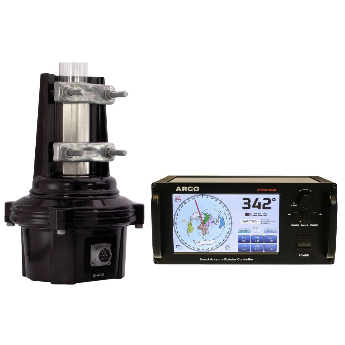 Yaesu G-450 Rotorer med ARCO-Styrebox - Antenne Rotor - BM-Radio.dk