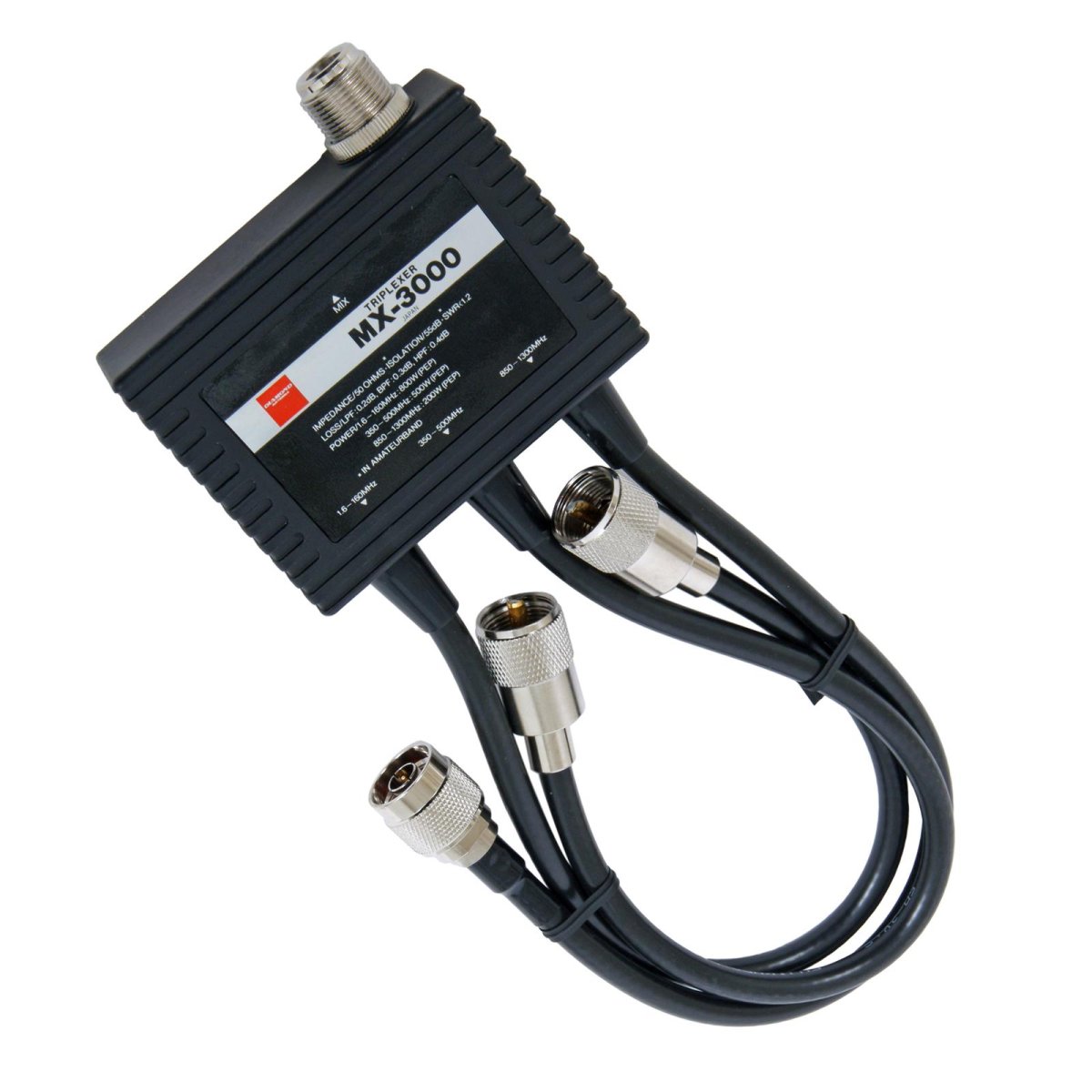 Diamond MX3000 Triplexer 1.6-160/350-500/850-1300Mhz - Duplix/Tri ...